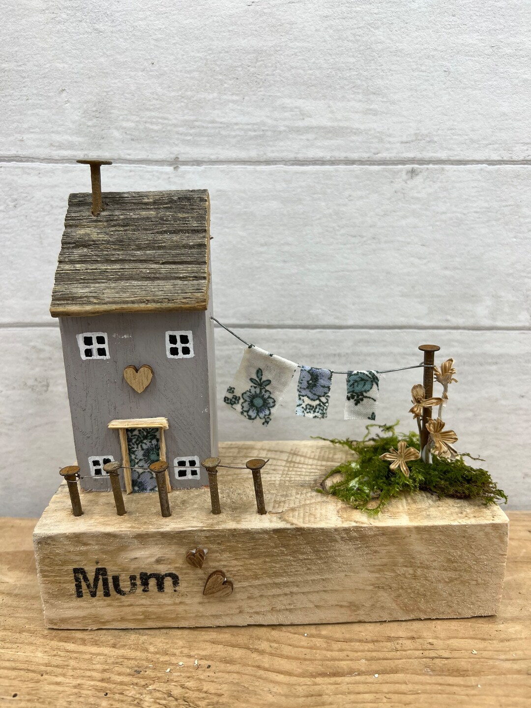 Mum House, Wooden Driftwood Houses, Mother’s Day Gift, Birthday Gifts ...
