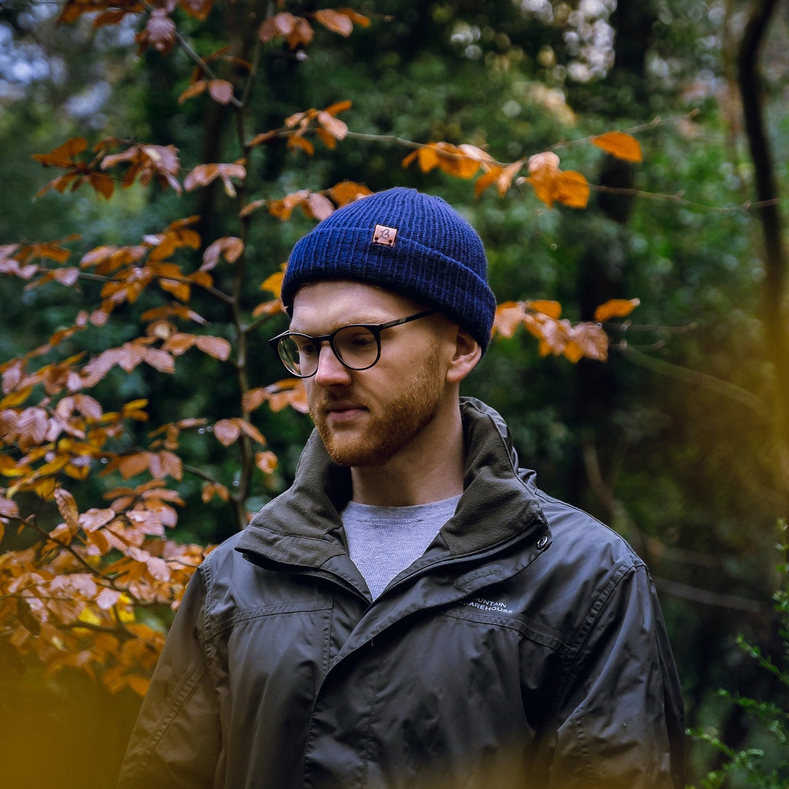 Navy Wooly Hat Slack Fit Style Oversized & Unisex Fit - Etsy