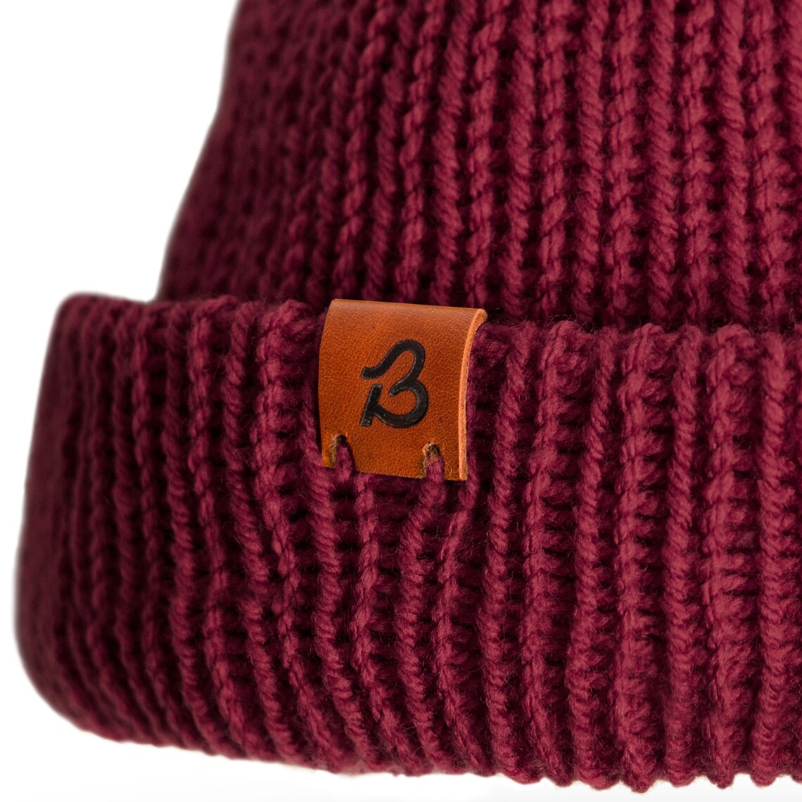 Hand-crafted Slack Fit Wooly Hat. Super Soft Comfortable Dark Burgundy ...