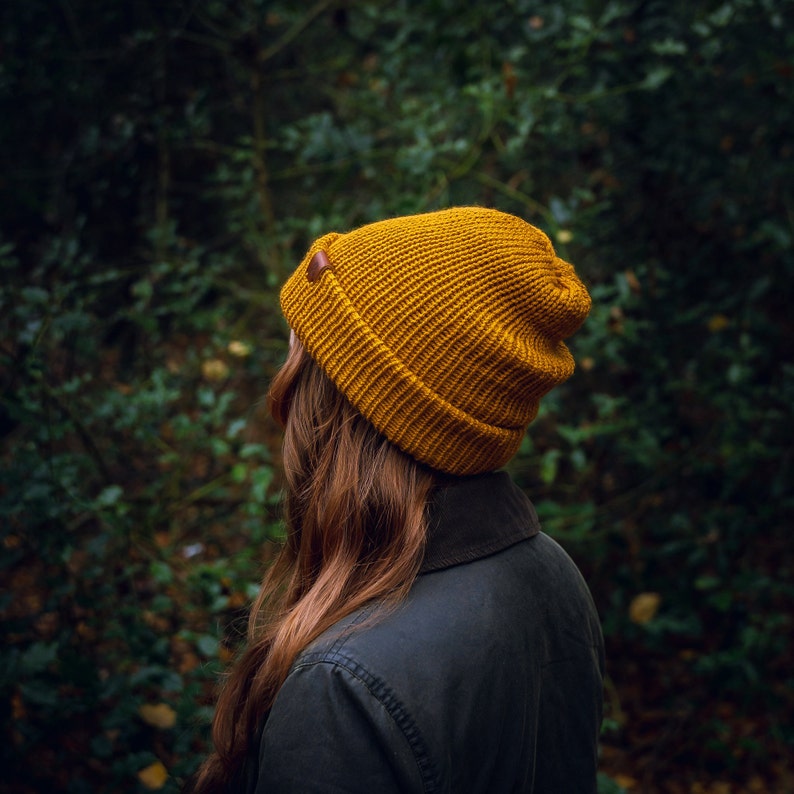 Hand-crafted Slack Fit Wooly Hat. Super Soft Comfortable Burnt Mustard ...