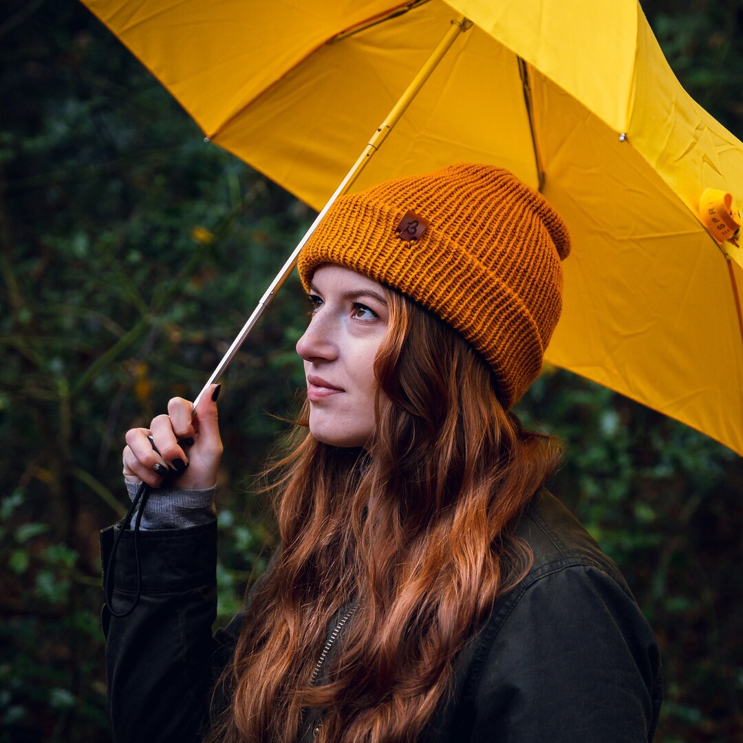 Hand-crafted Slack Fit Wooly Hat. Super Soft Comfortable Burnt Mustard ...