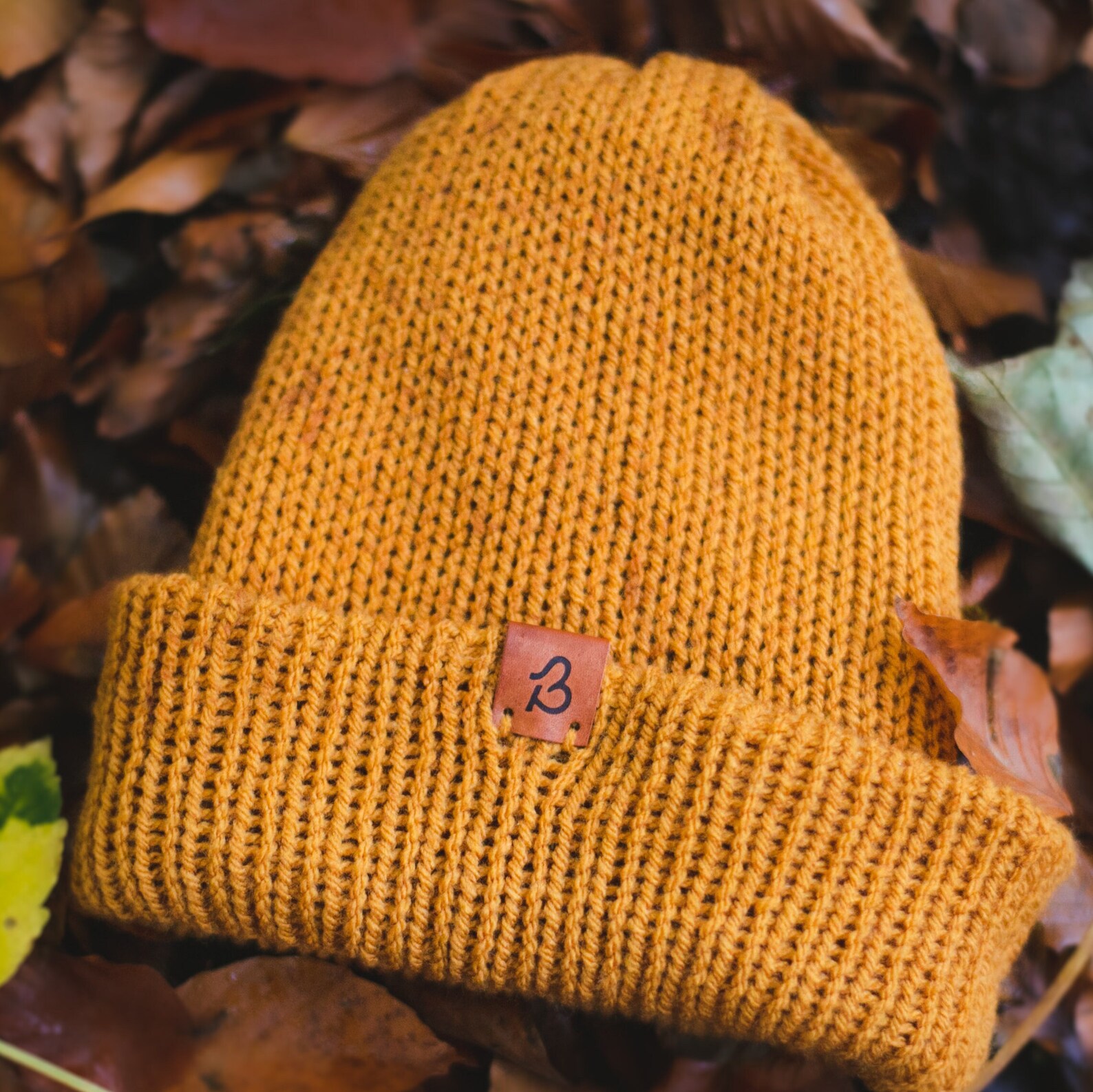 Yellow Beanie Hat. Super Soft & Comfortable Burnt Mustard Yellow Wooly ...