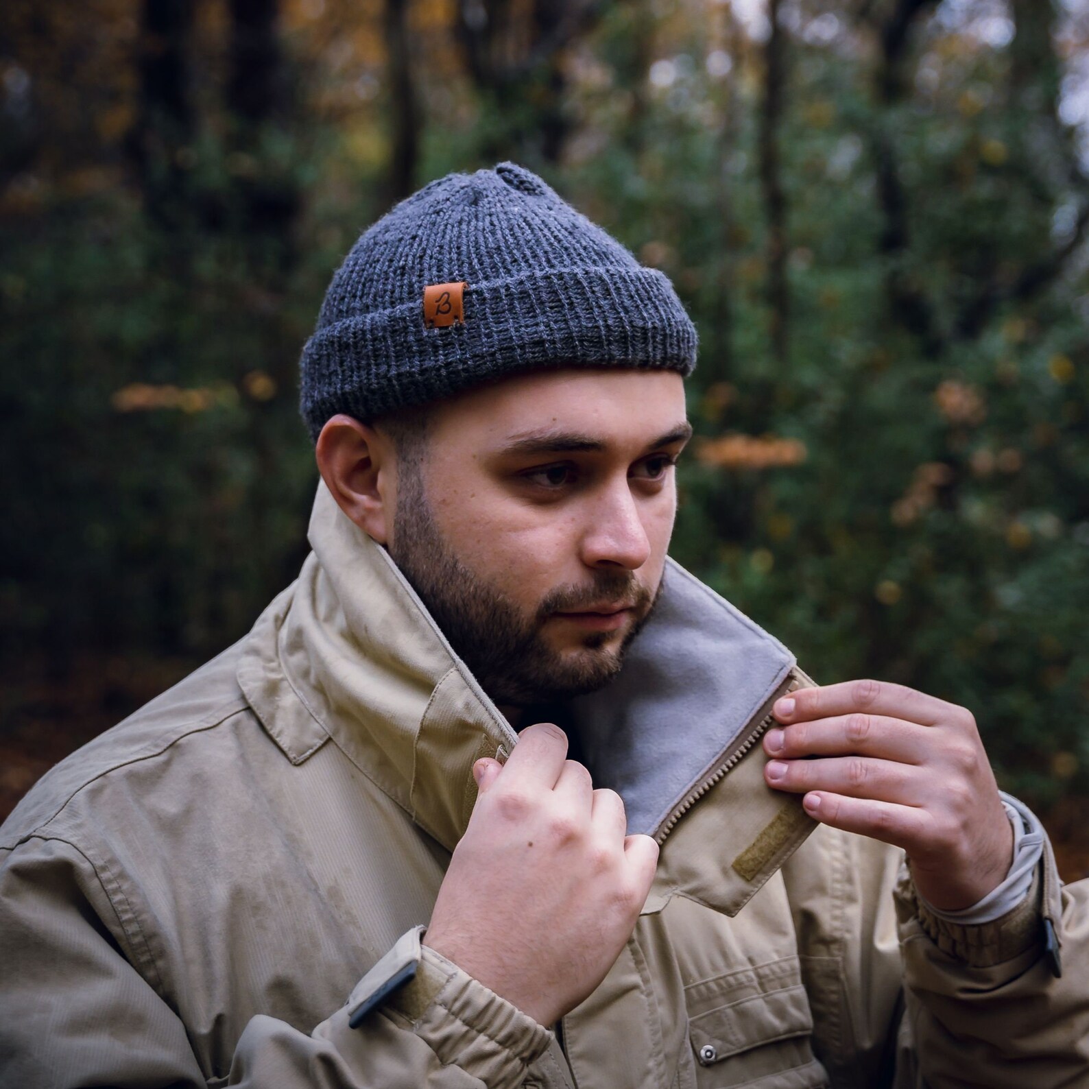 Hand-crafted Fishermans-style Trawler Wooly Hat. Soft and Durable Grey ...