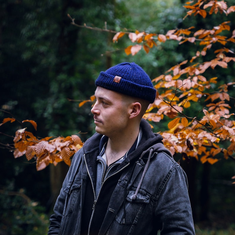 Fishermans-style Trawler Wooly Hat. Royal Navy Trawler Beanie for Men ...