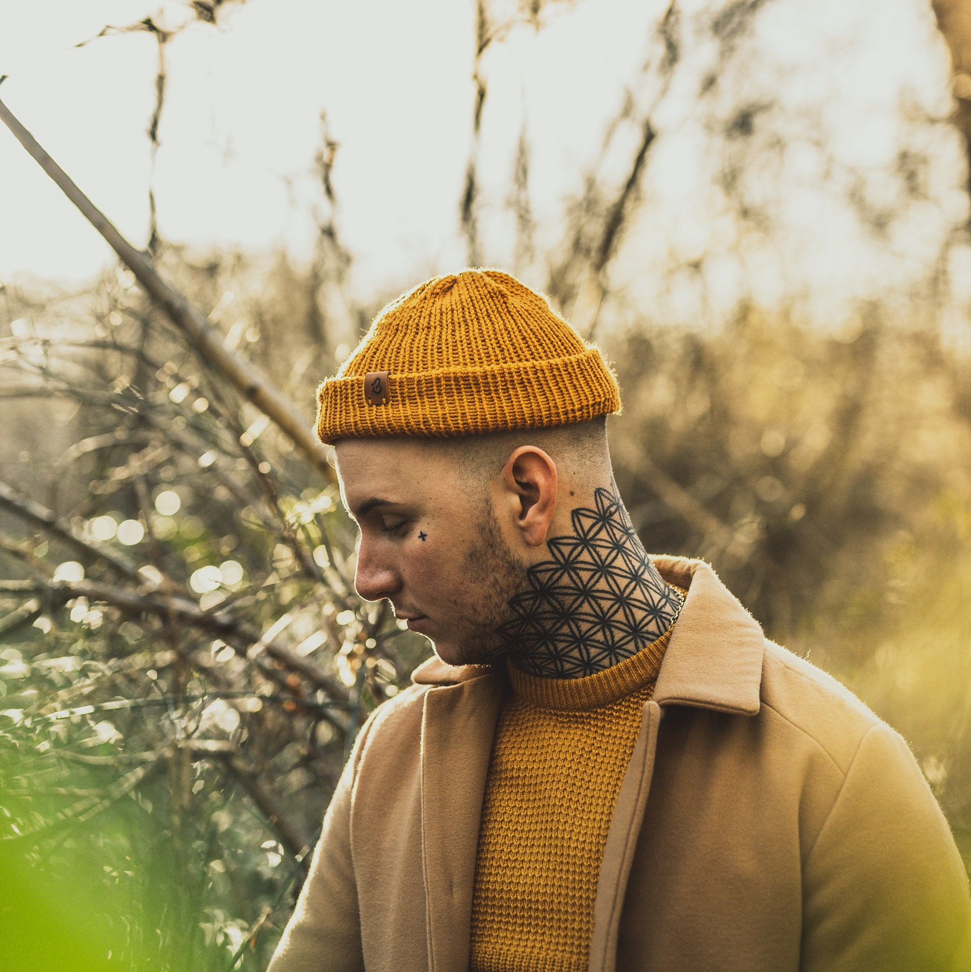 Yellow Wooly Hat - Trawler Style - Unisex Fit + Hand-crafted in the UK ...