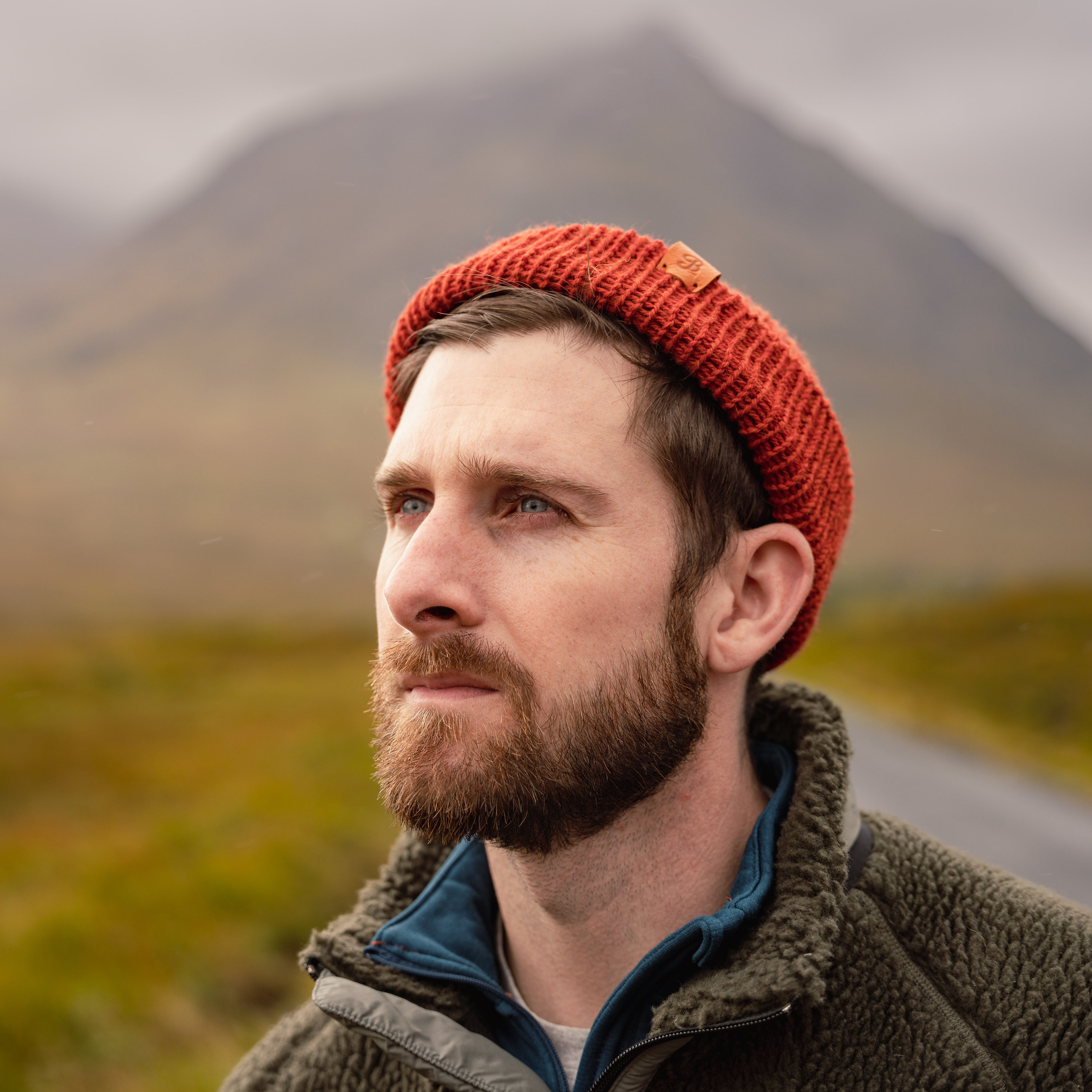 Alpaca Wool Trawler Beanie Hat. Soft and Snug Red Wooly Beanie ...