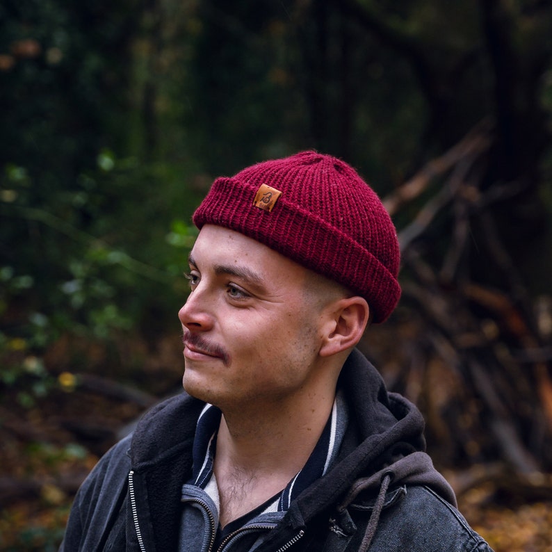 Hand-crafted Fishermans-style Trawler Wooly Hat. Soft and Durable Dark ...