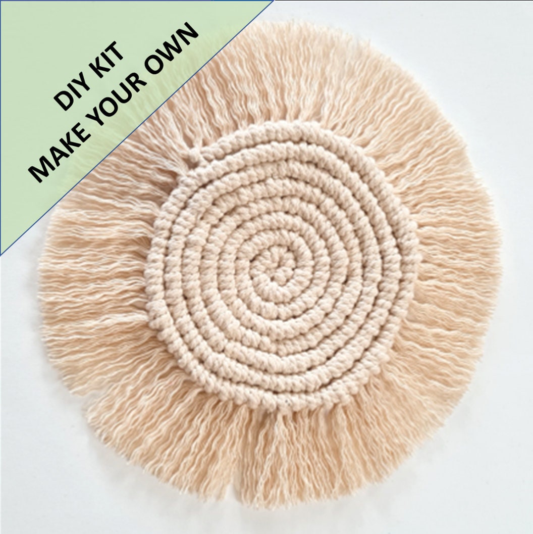 DIY Macrame Coasters Kit. Everything You Need to Create Your - Etsy