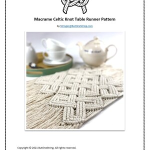 DIY Macrame Celtic Knot Table Runner Kit. Everything You Need to Create ...