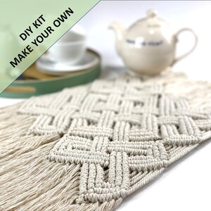 DIY Macrame Celtic Knot Table Runner Kit. Everything You Need to Create ...
