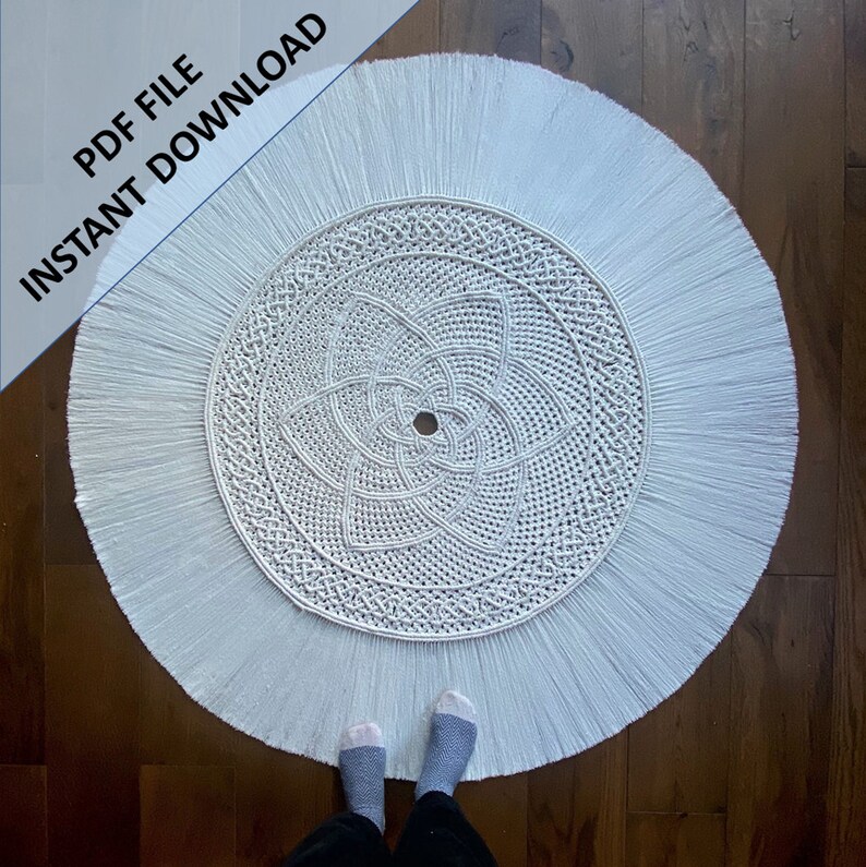 Extra Large 'celtic Circle' Macrame Table Centrepiece Pattern, Instant ...