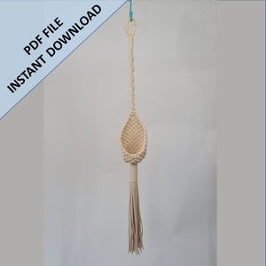 Macrame Plant Pod Pattern, Instant Digital Download of Written PDF With ...