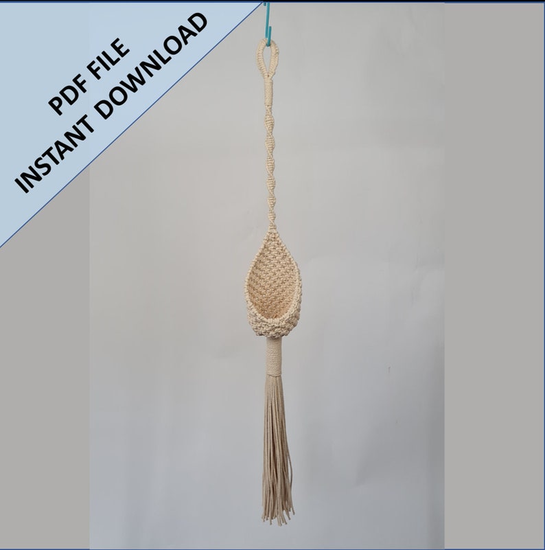 Macrame Plant Pod Pattern, Instant Digital Download of Written PDF With ...