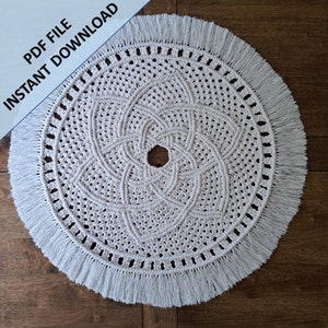 Macrame Spinning Star Table Centrepiece Pattern, Instant Digital ...