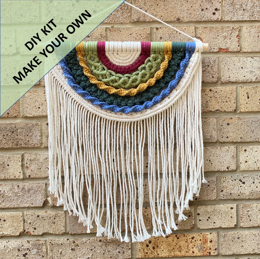 DIY Macrame Wall Hanging Kit. Everything you need to create | Etsy