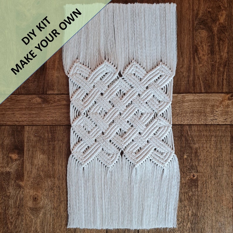 DIY Macrame Celtic Knot Table Runner Kit. Everything You Need - Etsy