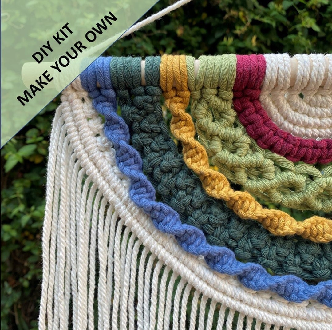DIY Macrame Wall Hanging Kit. Everything You Need to Create Your Own ...