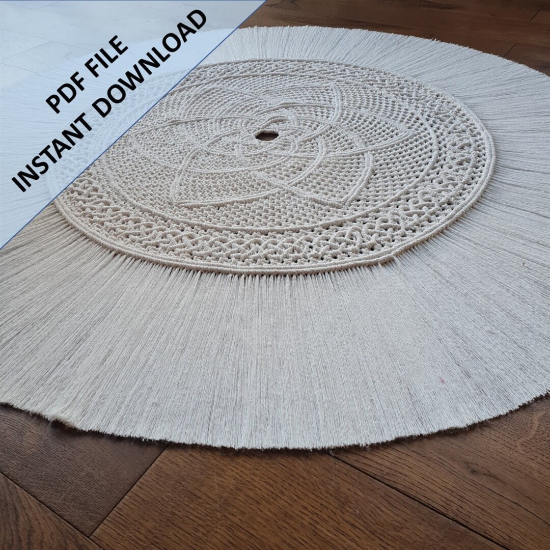 Extra Large 'celtic Circle' Macrame Table Centrepiece Pattern, Instant ...
