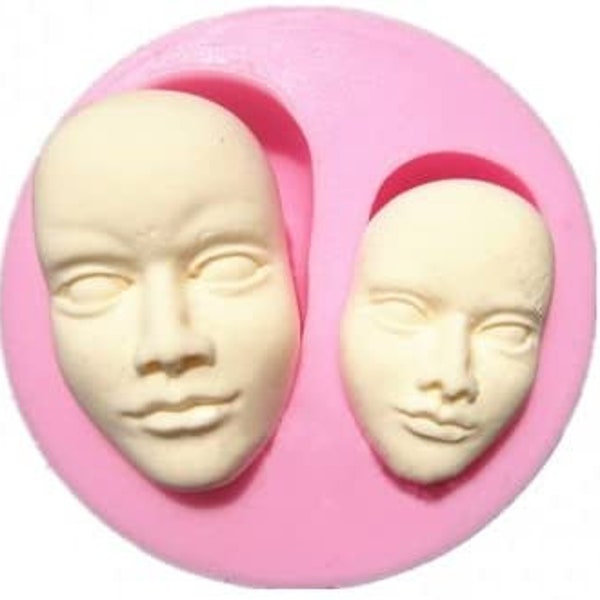 Face Silicone Mold - Etsy