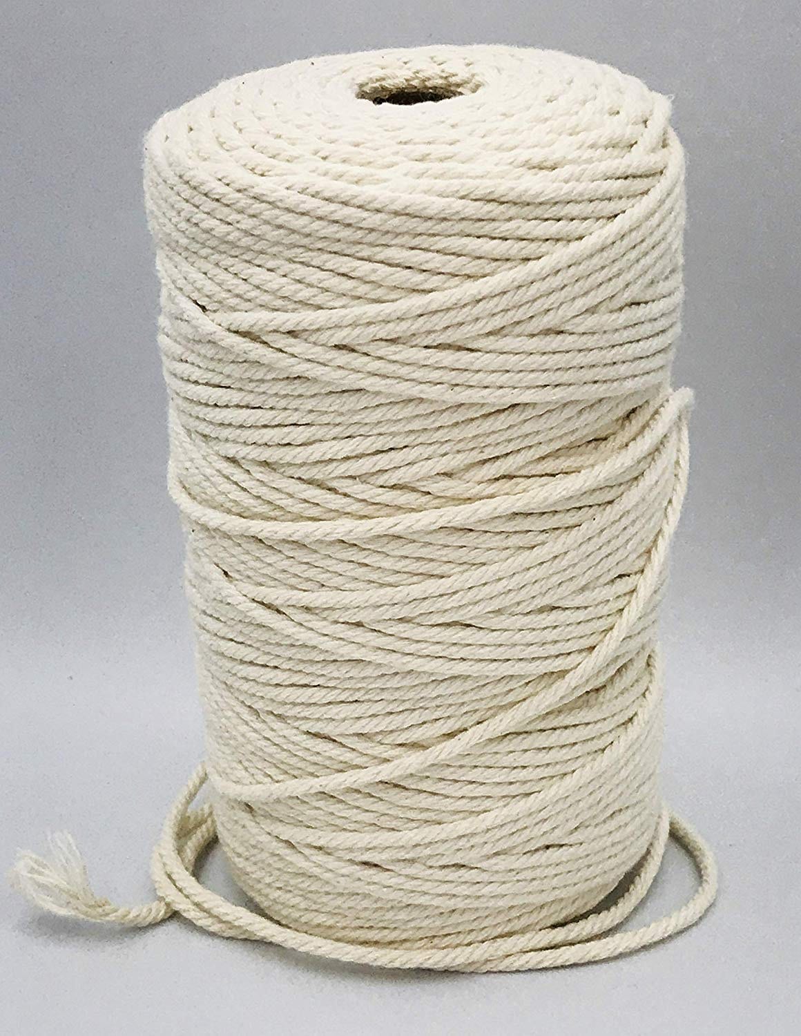 Macrame Craft Supplies & Tools Macrame Cotton Cord/3mm Single Strand ...