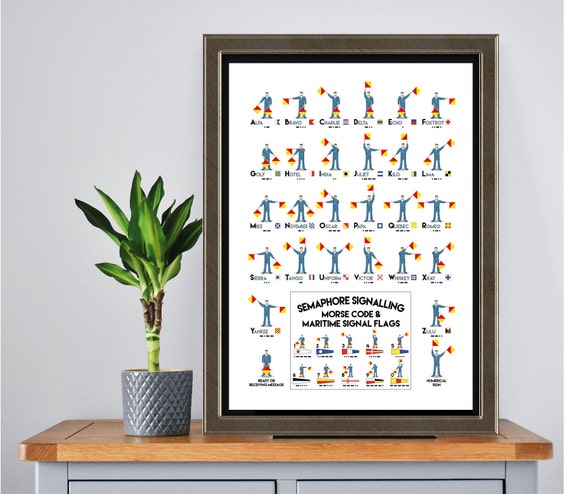 Maritime Semaphore Flags Signal Flags Pennants Morse Code | Etsy