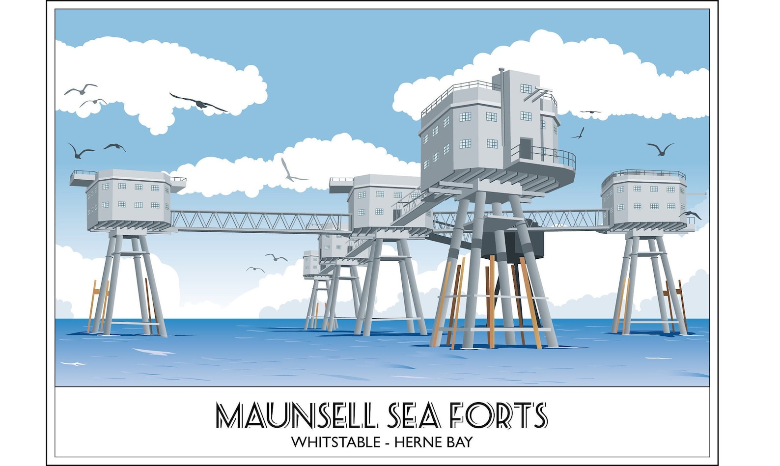 The Maunsell Sea Forts, Herne Bay, Whitstable, Kent, Travel/railway ...
