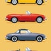 4 BMC MGB Roadster Sports Car (print 1) Classic Iconic Illustration Art ...