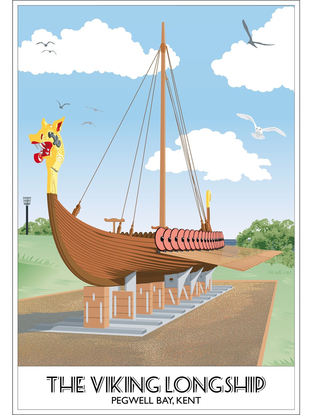 Viking Ship, Ramsgate, Pegwell Bay, Hugin, Longship, Travel Railway ...