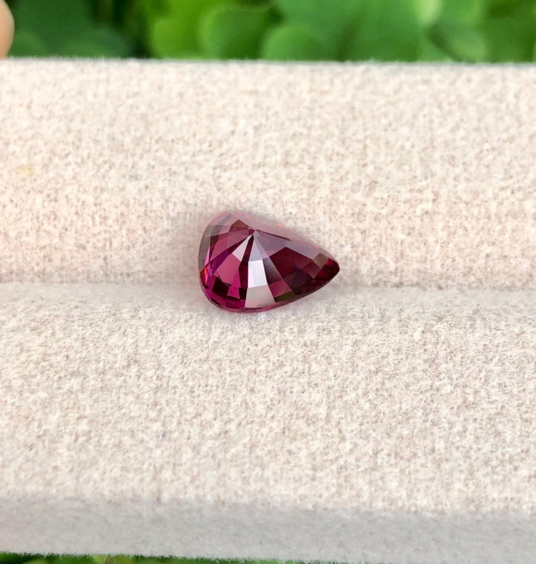 Natural Rhodolite Garnet 2.20 Cts.gem Have Hidden Inclusion,pear Shape ...