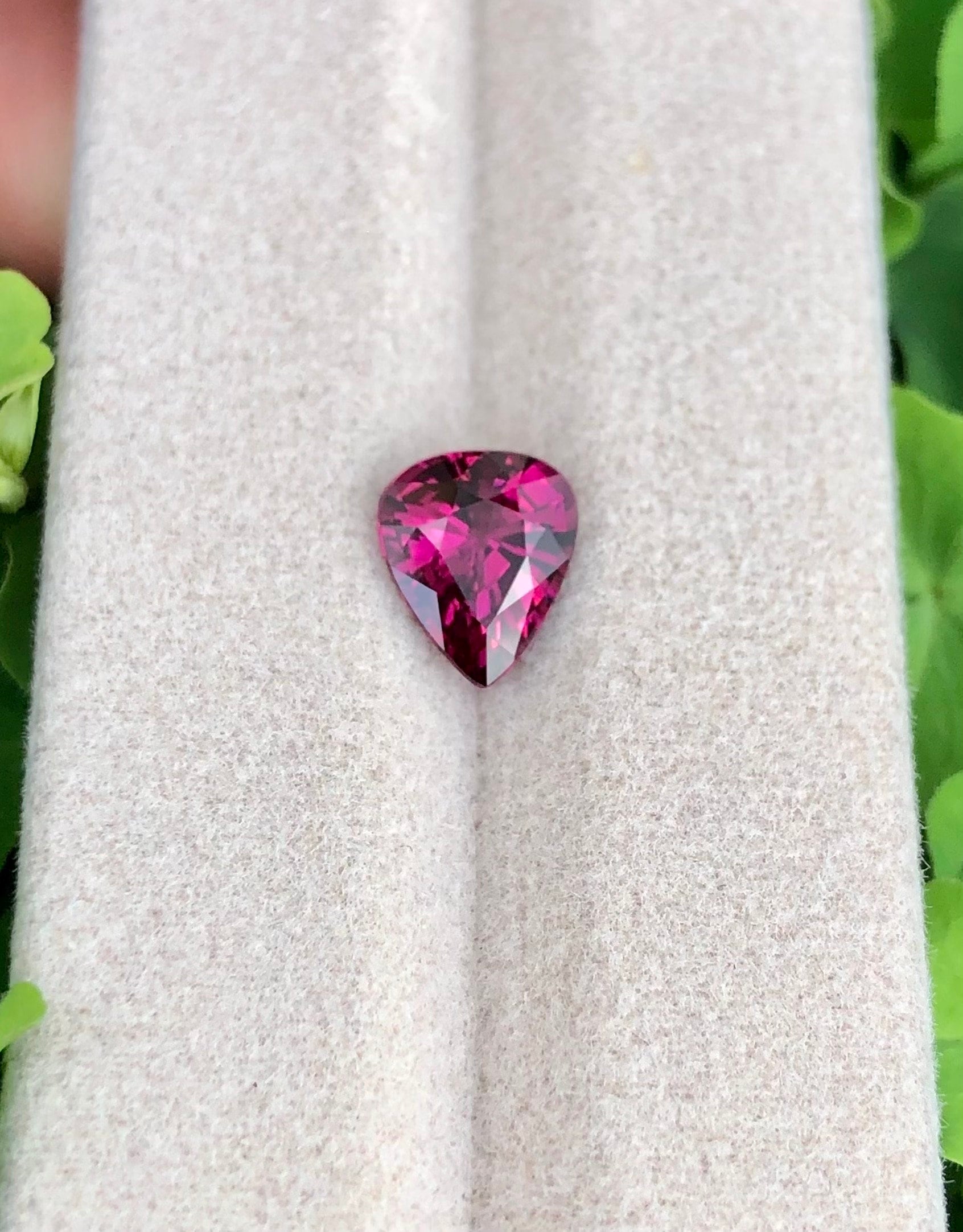 Natural Rhodolite Garnet 2.20 Cts.gem Have Hidden Inclusion,pear Shape ...