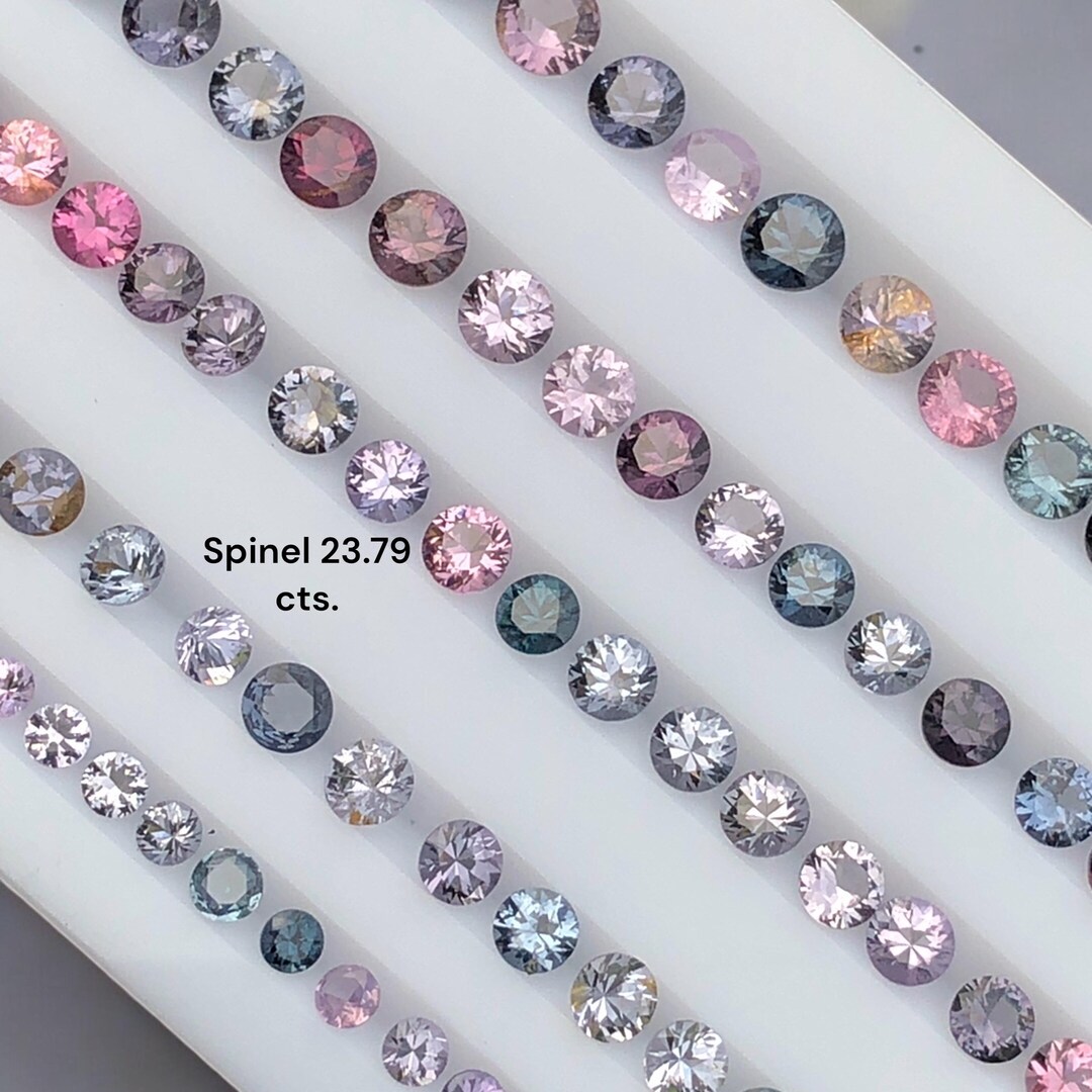 Natural Sri Lanka Spinal Gemstones: Round Faceted Cuts, 2-4.2mm - Etsy