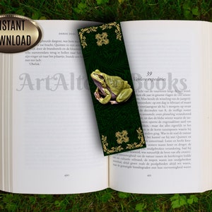 Frog Printable Bookmarks Set| Nature Bookmark| Journal Bookmark| DIY ...