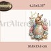 Watercolor Bunny Easter Printable Card Little Rabbit Digital Card Bunny ...