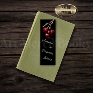 Cherry Printable Bookmark Set of 5 Bookmarks| Bookmark Sheets| Print ...