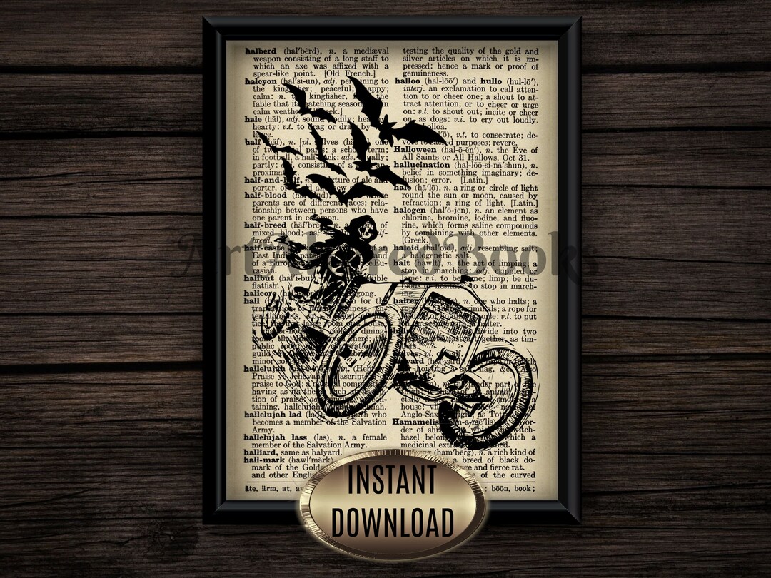 Death Art Print| Halloween Wall Art| Halloween Printable Decor ...