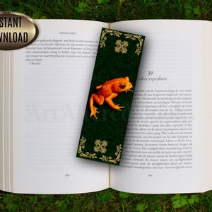 Frog Printable Bookmarks Set| Nature Bookmark| Journal Bookmark| DIY ...