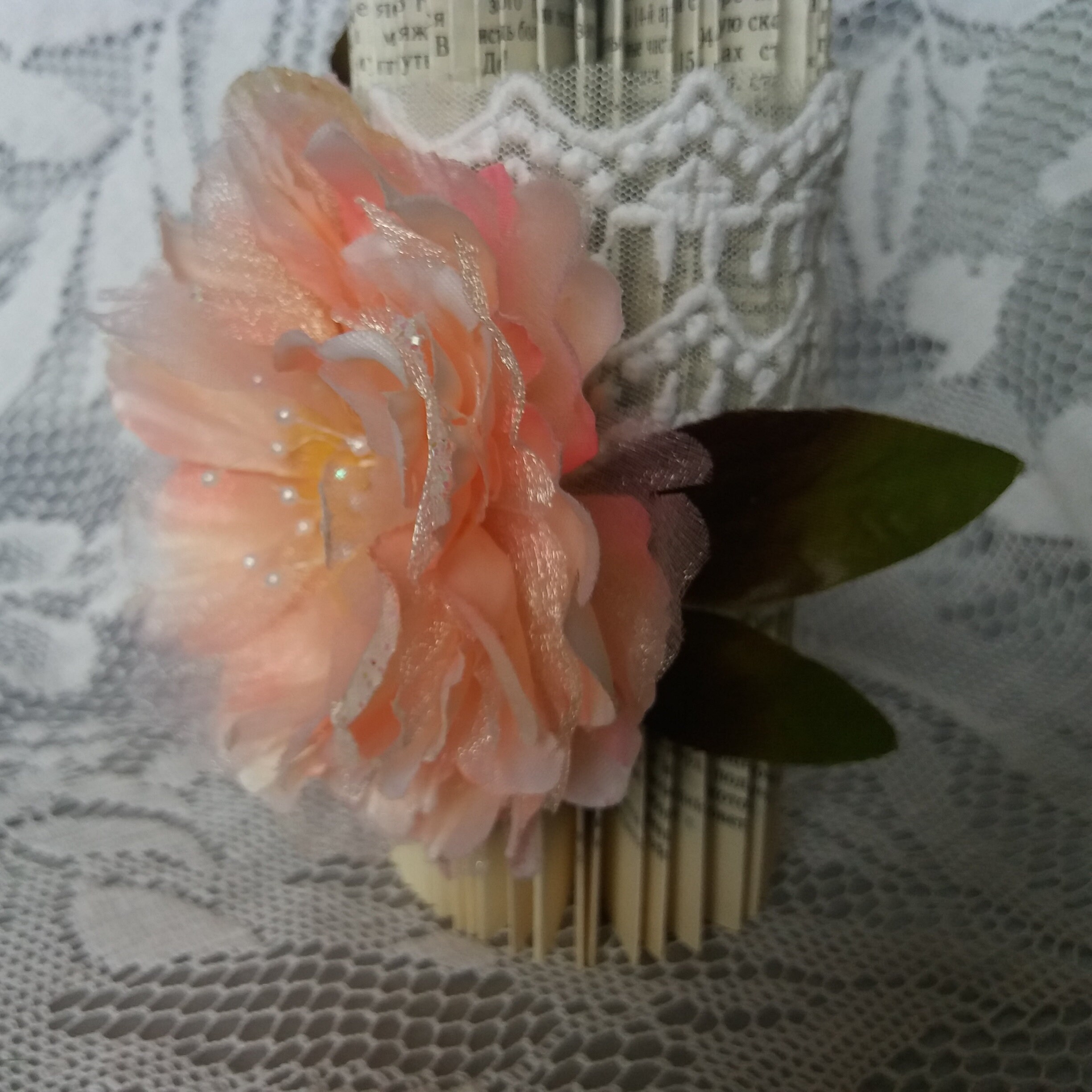 Book Candle Holder Wedding Candle Holder Paper Anniversary | Etsy