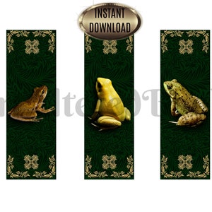 Frog Printable Bookmarks Set| Nature Bookmark| Journal Bookmark| DIY ...