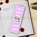 Printable Valentines Bookmark Set With Cats Cute Cat Digital - Etsy
