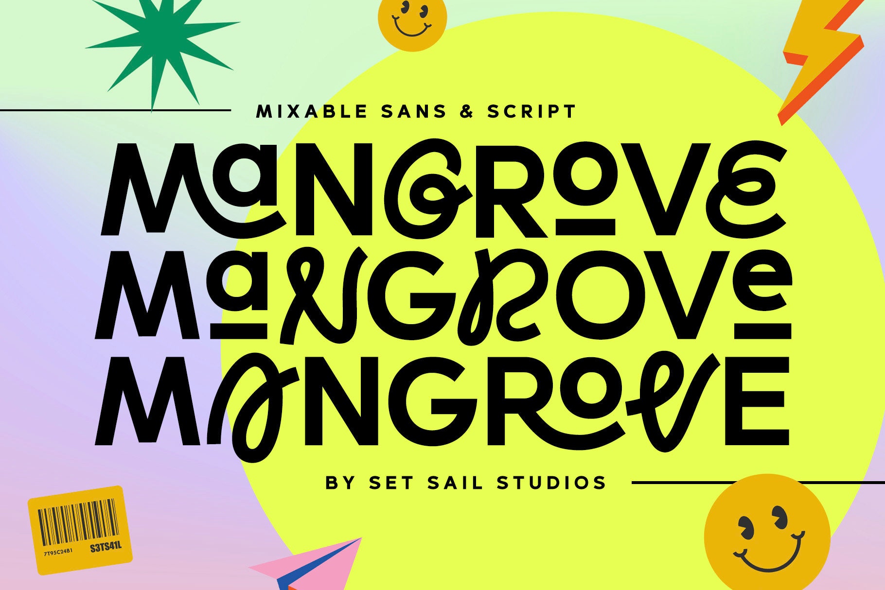 Mangrove Font Duo - Sans & Script Font Pairing for Logos, Branding ...