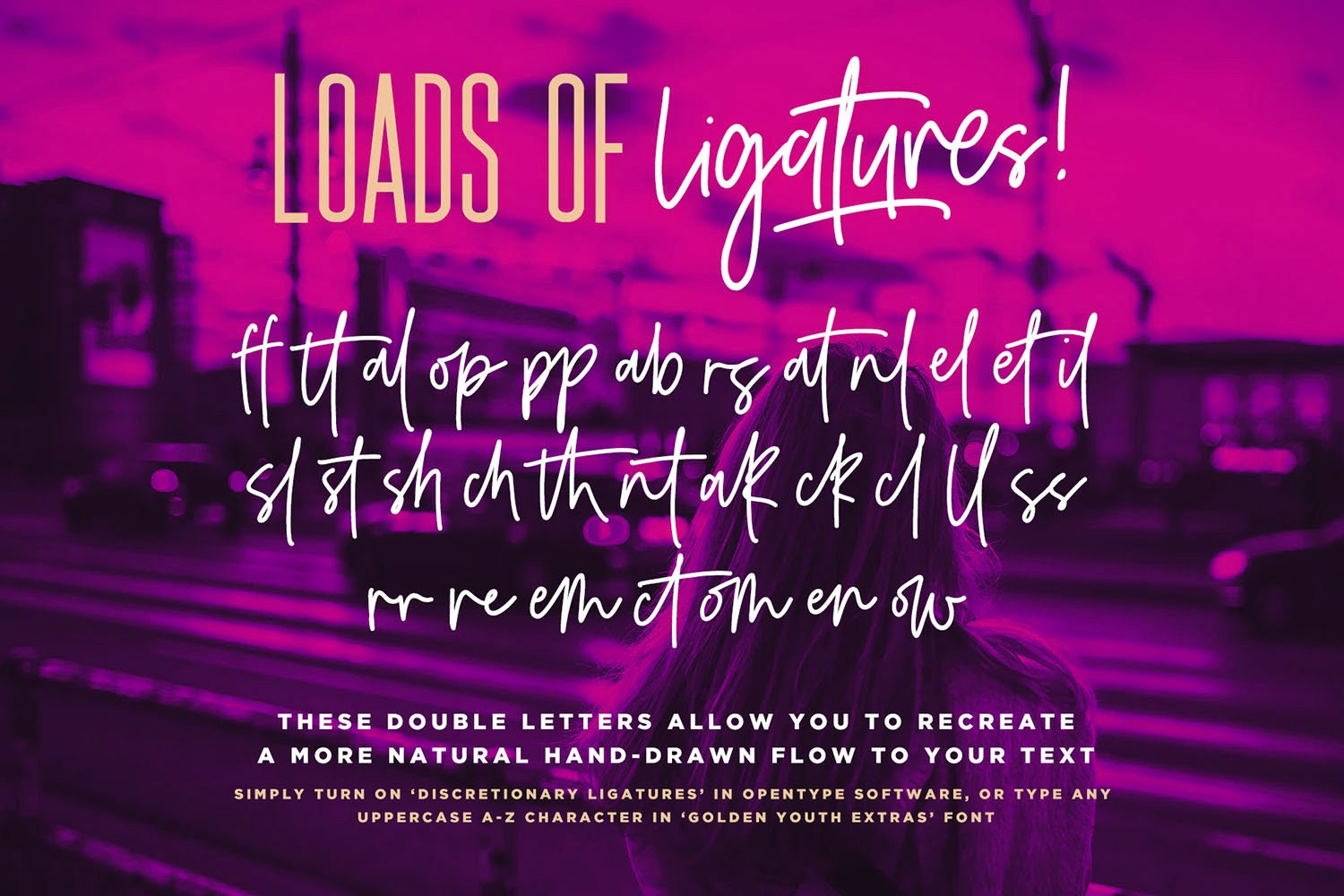 Golden Youth Digital Font Duo, Font Pairing, Stylish, Trendy, Modern ...