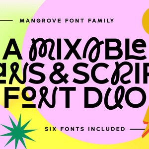 Mangrove Font Duo - Sans & Script Font Pairing for Logos, Branding ...