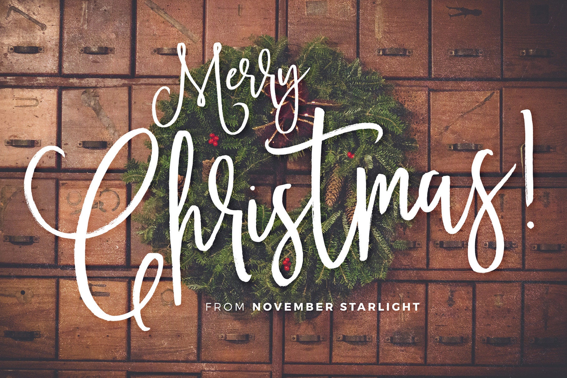 November Starlight Digital Brush Font for Invites, Stationery, Weddings ...