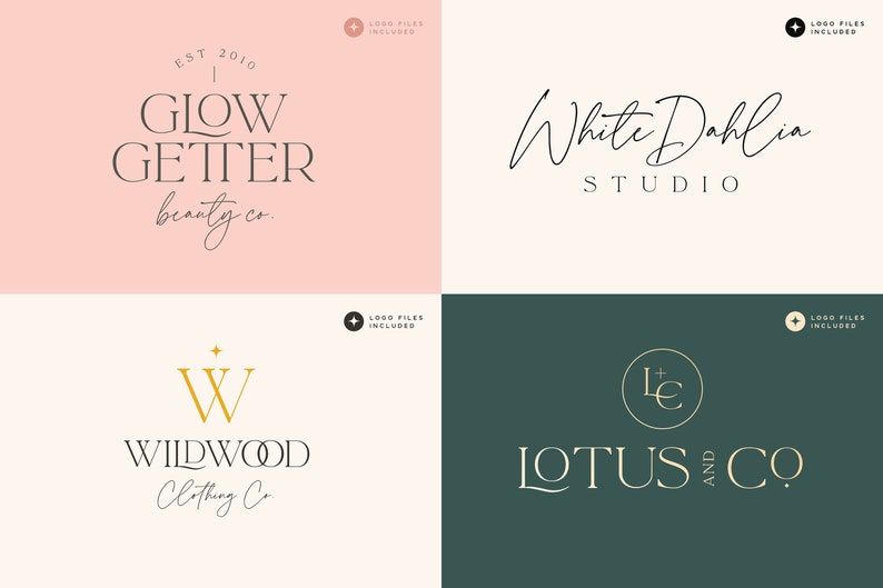 La Luxes Fonts and Logo Templates - Luxury Script and Serif Font ...