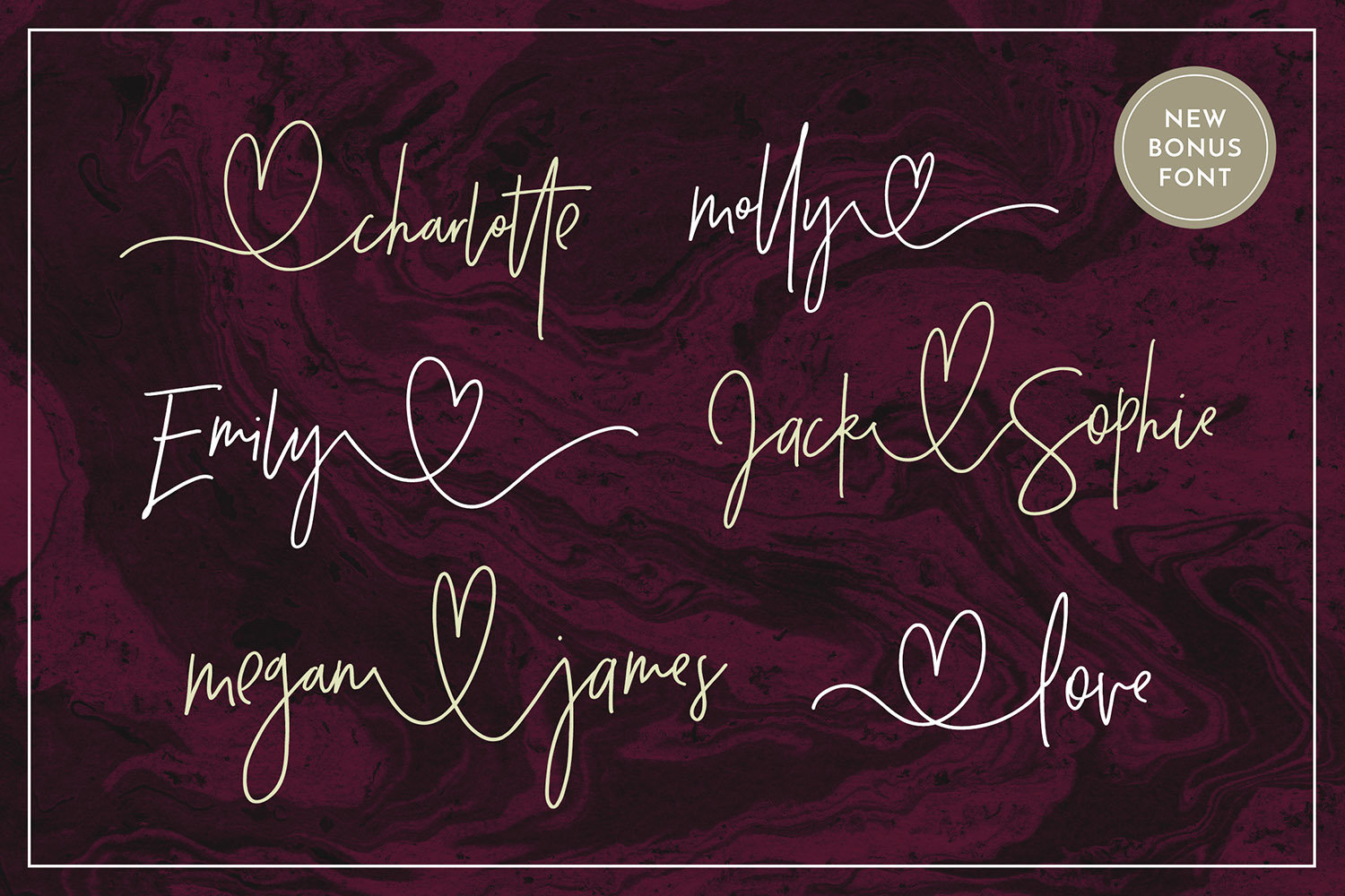 Crystal Sky Clean Digital Handwriting Font, for Logos, Branding, Hearts ...