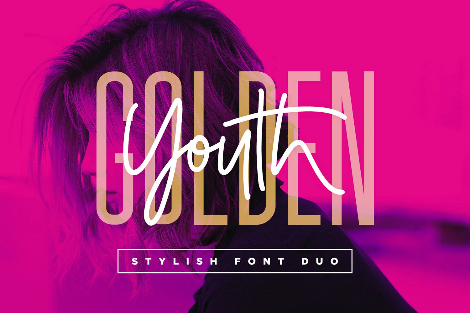 Golden Youth - Digital Font Duo, Font Pairing, Stylish, Trendy, Modern ...