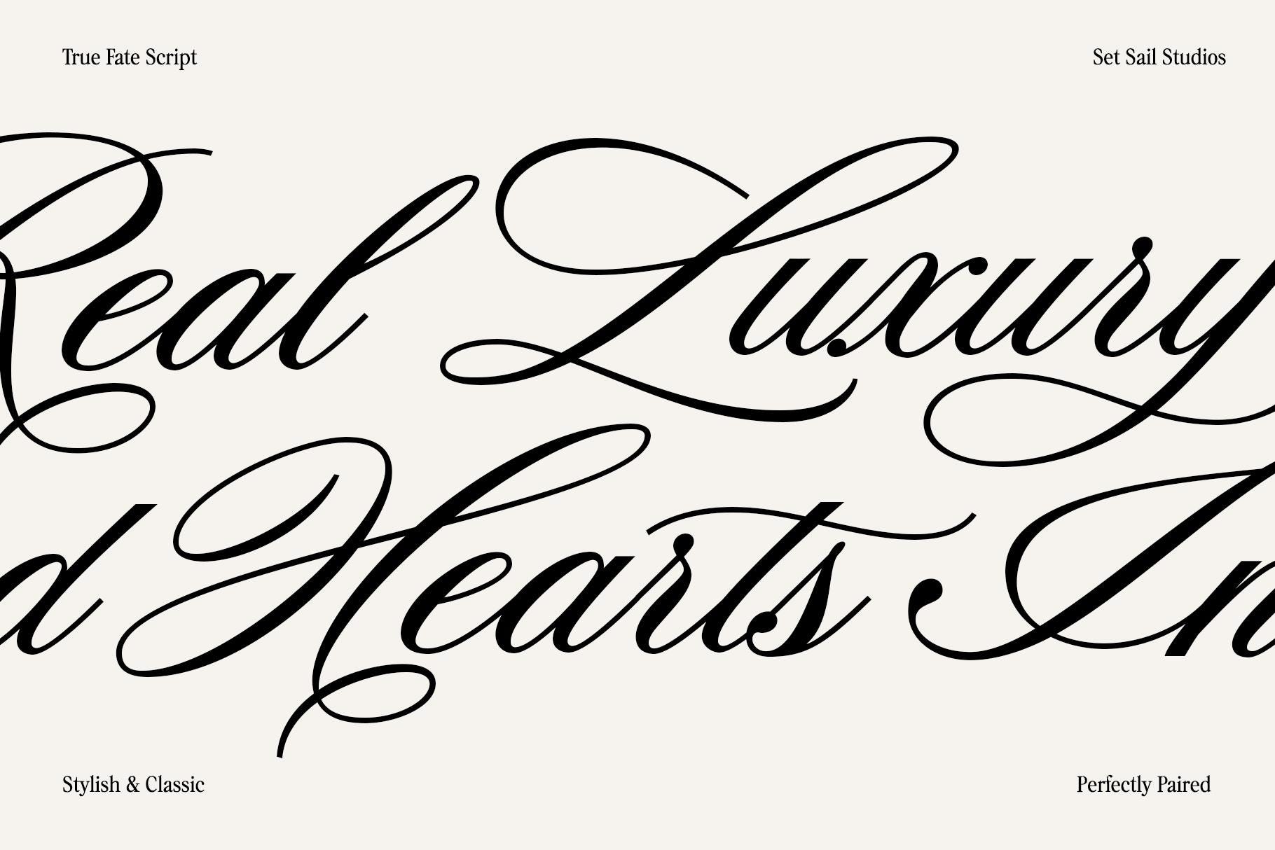 True Fate Font Duo - Script and Serif Fonts for Elegant and Stylish ...