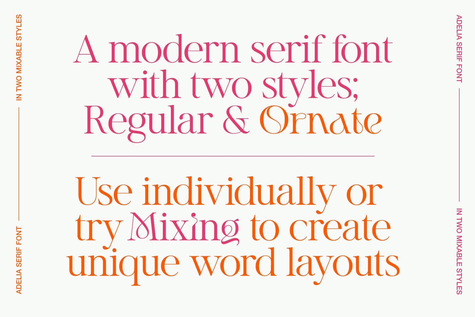 Adelia Modern Mixable Serif Font for Stylish Classy Elegant Luxury ...
