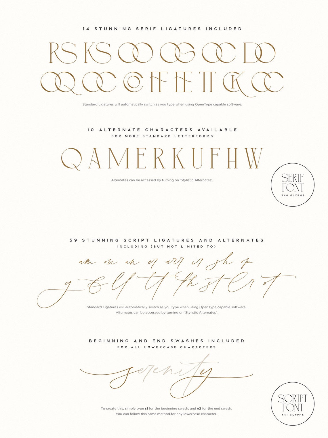 Simple Serenity Font Duo Digital Serif and Script Fonts, Modern ...