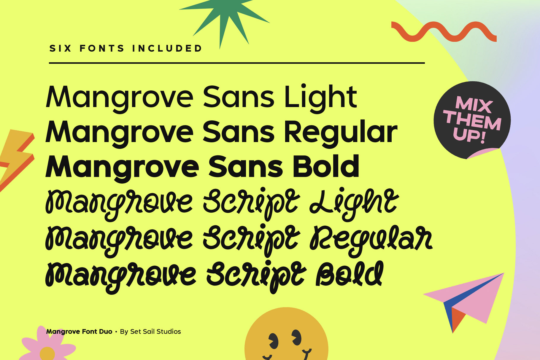 Mangrove Font Duo Sans & Script Font Pairing for Logos, Branding ...